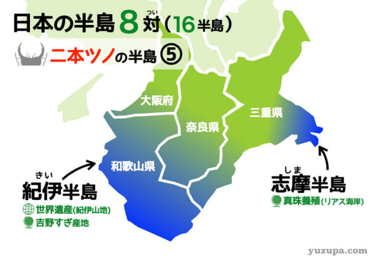 中学受験:受験で出る半島一覧…全国16の半島をおさえて攻略せよ かるび勉強部屋